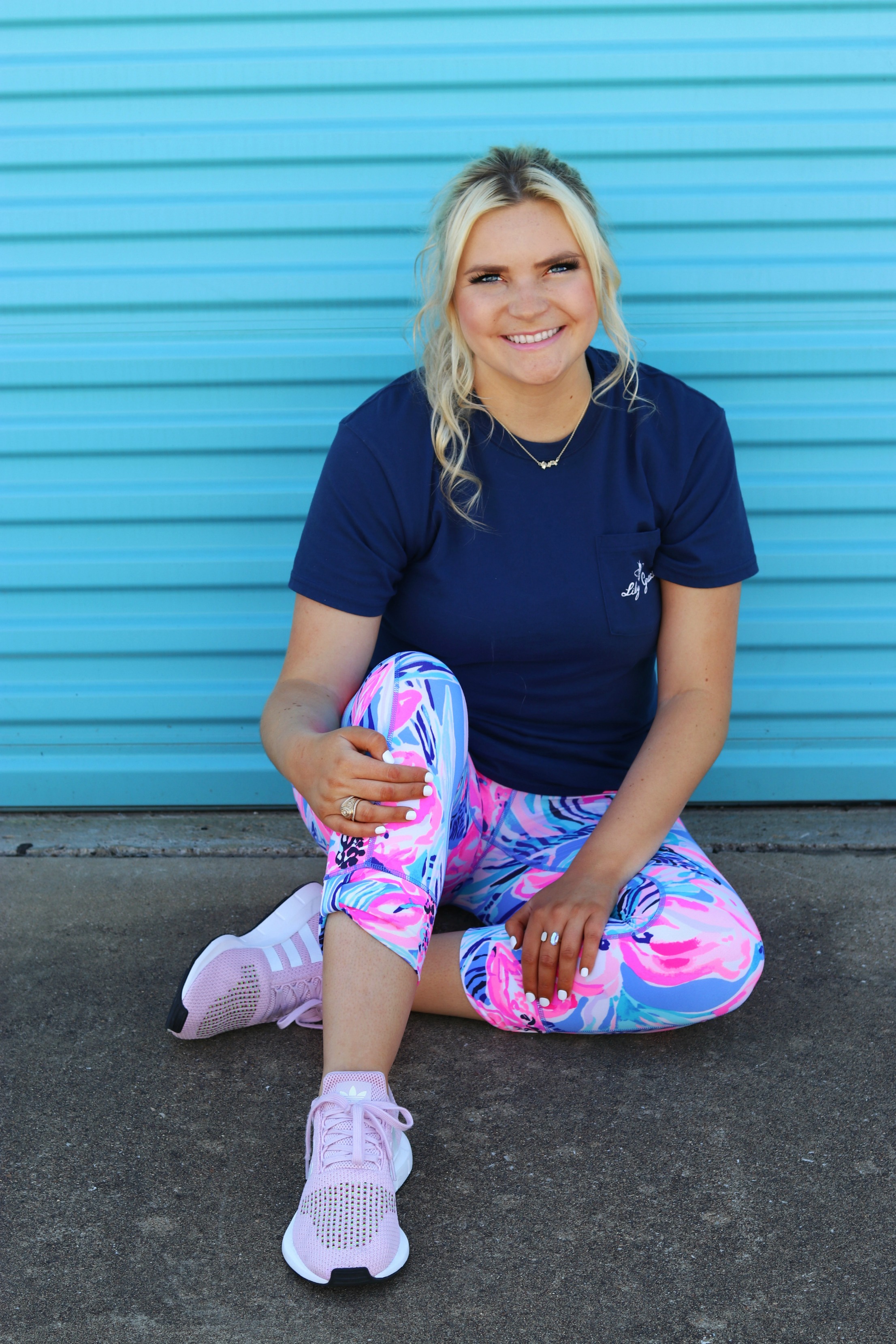 Preppy Travel Outfit with Lily Grace + Lilly Pulitzer | Kortney and Karlee